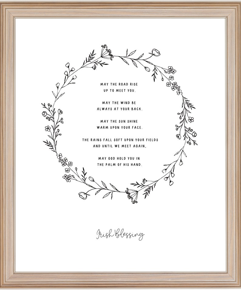 Irish Blessing Saying Digital Art Print Download - Etsy