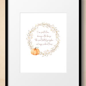 Autumn Quote, Printable Wall Art, Digital Art Print, Fall Quotes ...