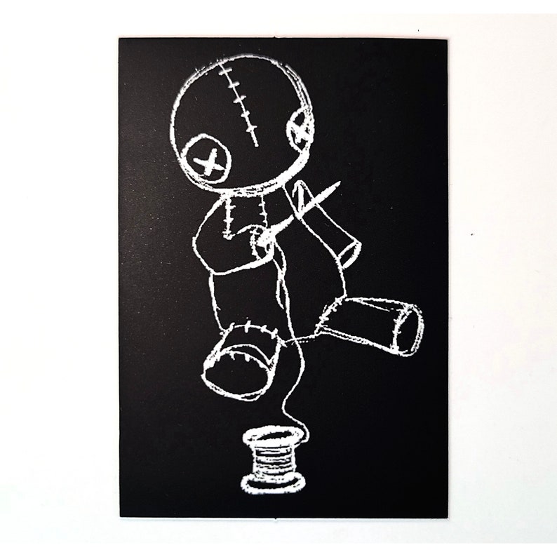 Self-care - Voodoo Doll Vinyl Decal for Laptops, Water Bottles, Phone ...