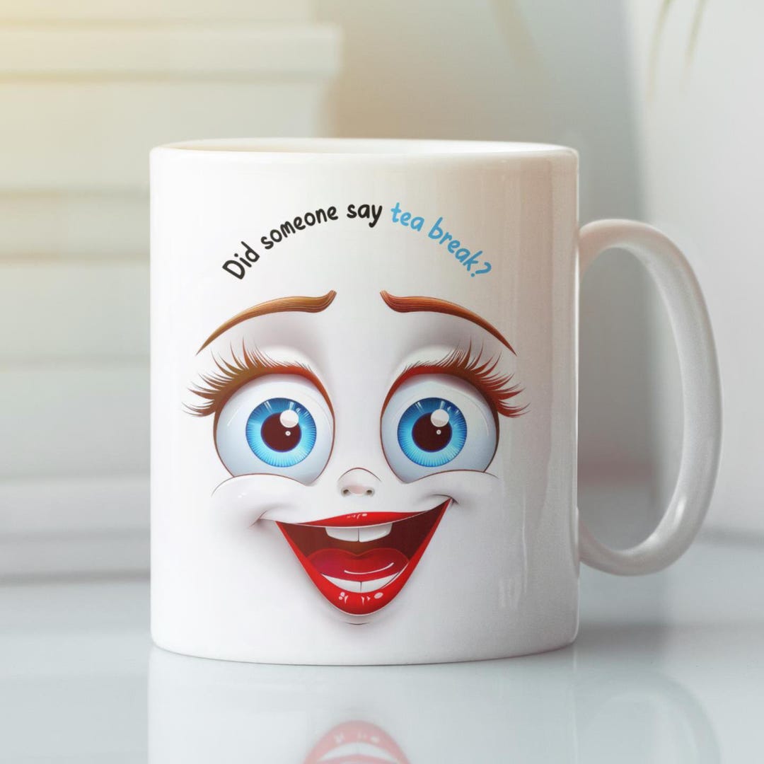 Funny Sarcastic Ugly Face White Coffee Mug, Ceramic Coffee Cups, 11oz ...