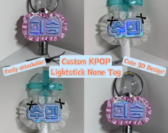 Kpop Custom Mini Reflective Name Tag Enhypen, Ateez, TXT, Stray Kids ...