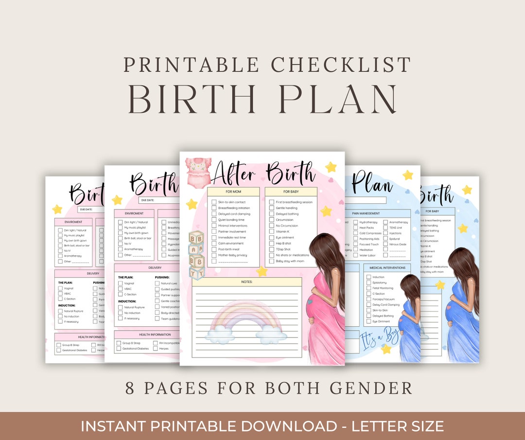 Birth Planning | Postpartum Plan | Birth Process | Birth Service Kit ...