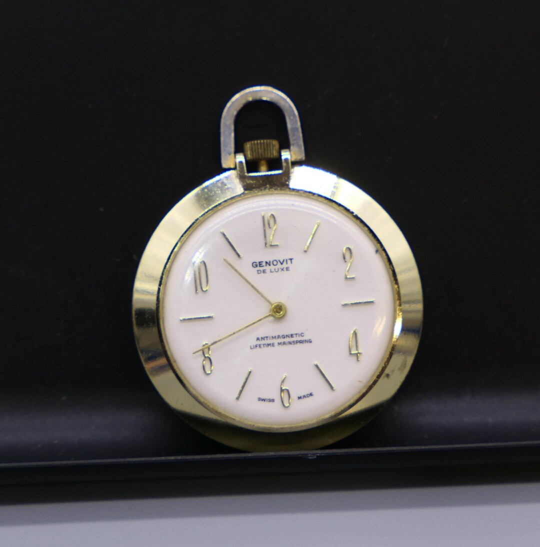 Genovit De Luxe Swiss Made Lifetime Mainspring Wind-up Pocket Watch - Etsy