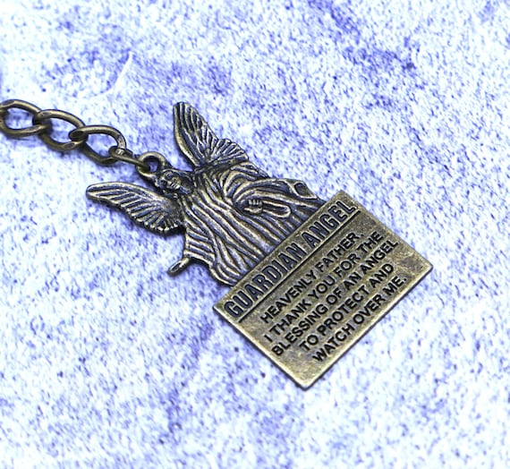 Vintage Guardian Angel Thank You Metal Religious Key … - Gem