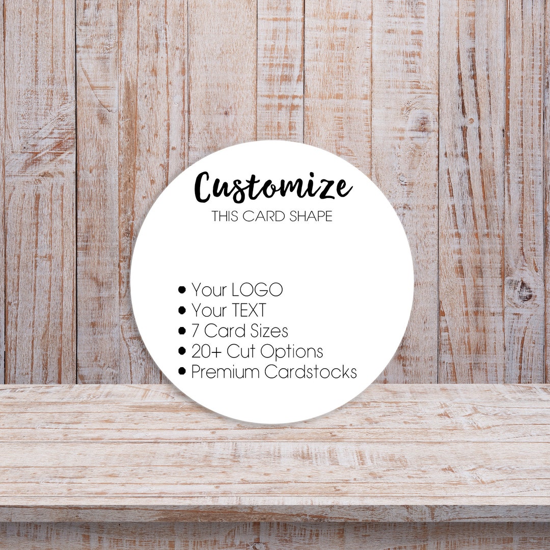 Circle Jewelry Display Cards 7 SIZES Includes Your Logo Earring Cards ...