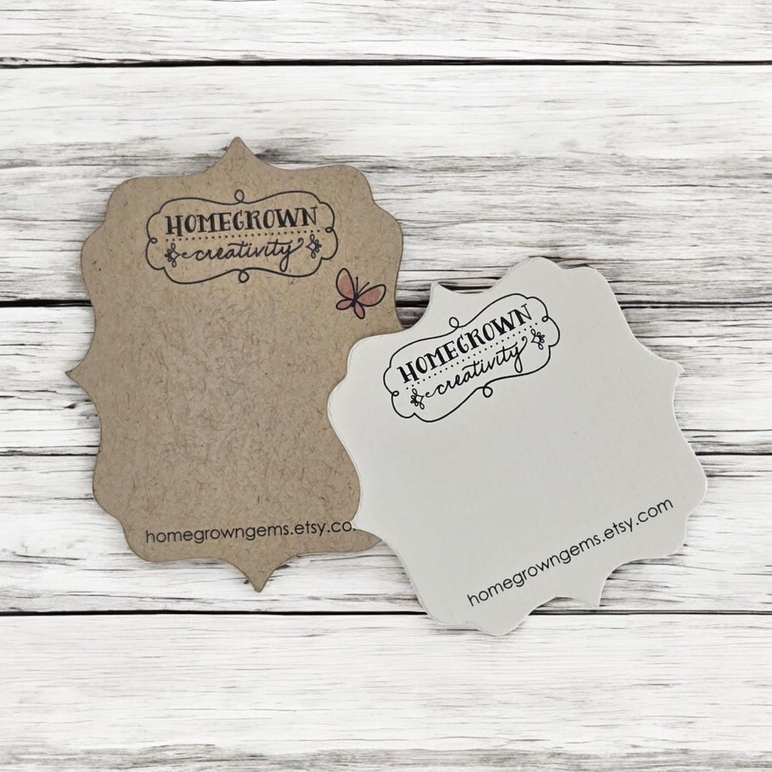 Custom Shape Jewelry Display Cards | Ornate Points | 20 SIZES ...