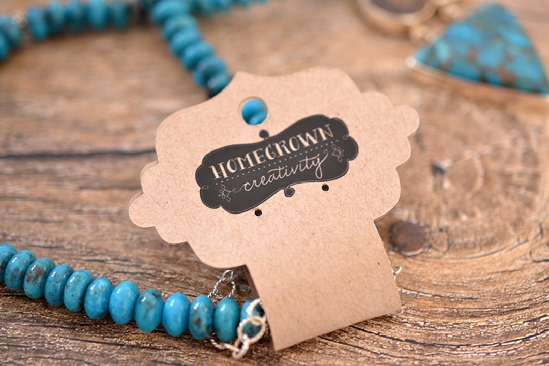 Custom Ornate Fold Over Hanging Jewelry Display Cards Necklaces ...