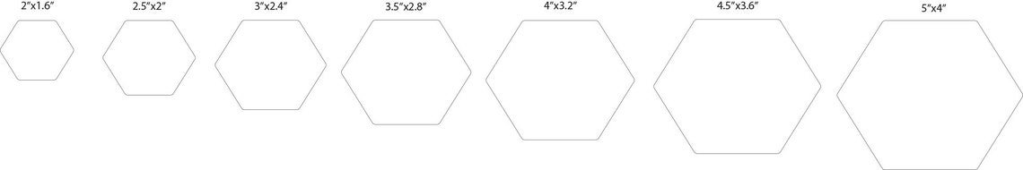 Custom Hexagon Shape Horizonal Jewelry Display Cards | 7 SIZES ...