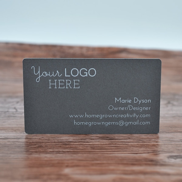 Round Logo Business Cards - Etsy