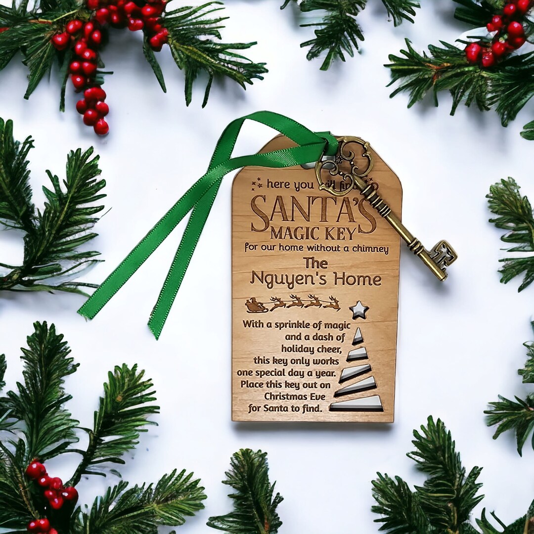 Santa's Magic Key - Personalized Custom Laser Engraved With a Metal Key ...