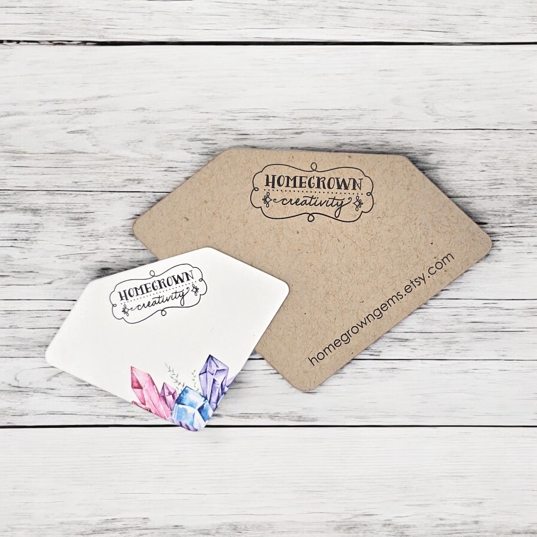 Gemstone Diamond Shape Jewelry Display Cards | 4 SIZES | Includes Your ...