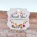 Thank You Tags Ornate Fancy Flowers Colorful Customized Packaging Gift ...