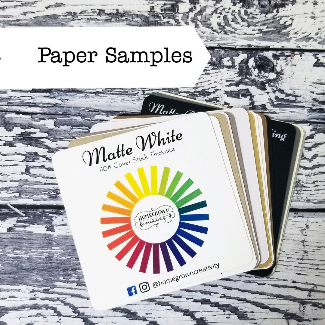 Our Paper Samples | Print Samples | Color Wheel | Paper Swatches Sample ...