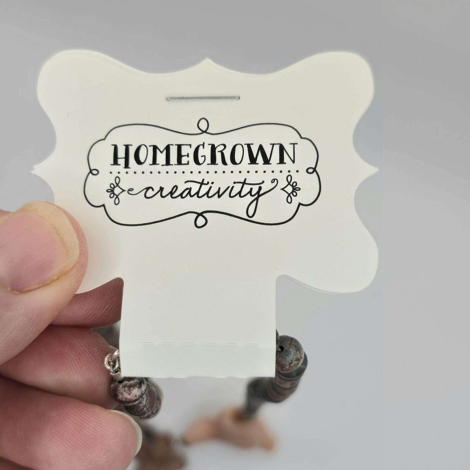 Custom Ornate Fold Over Hanging Jewelry Display Cards Necklaces ...