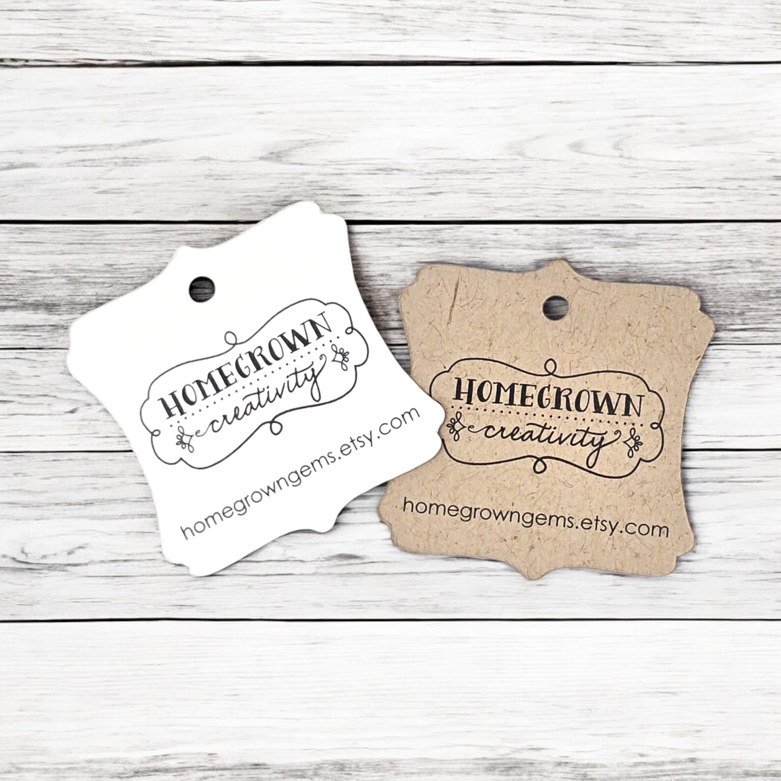 180 TAGS | 1.5"x1.5" | Ornate Shape Customized Small Price Tags Jewelry ...