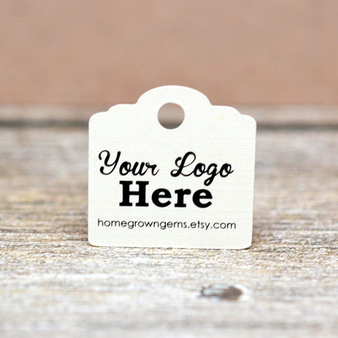 Custom Tags 1 Personalized With Logo Text Jewelry Tags Price Tags Hang ...