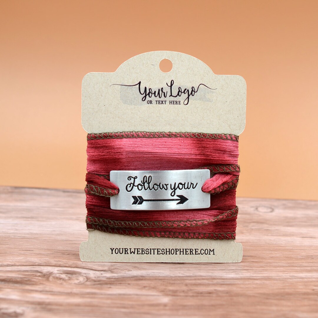 Wrap Bracelet Display Cards for Packaging Retail 48 CARDS Hair Ties ...