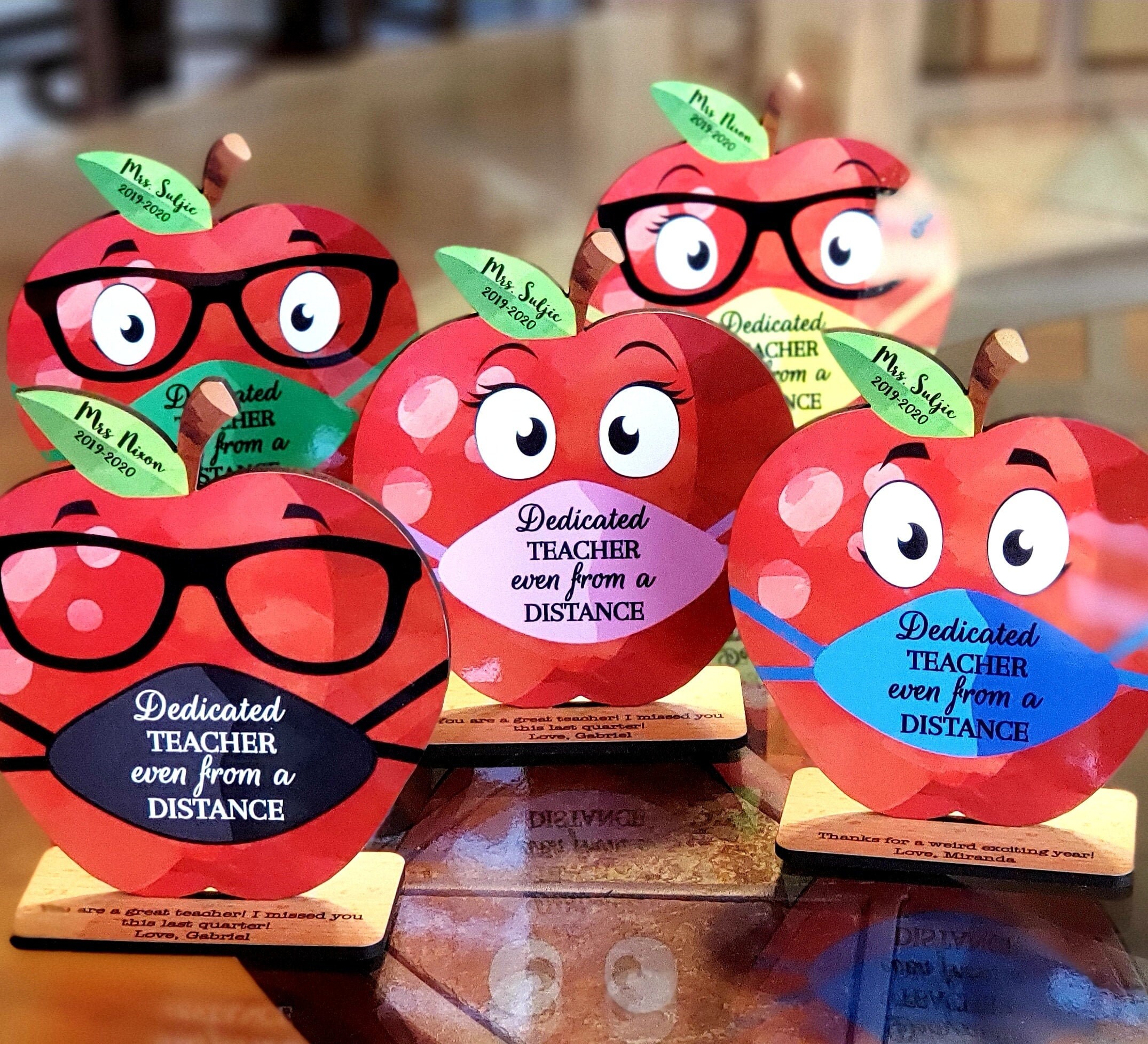 Teacher Appreciation Gift Apple Dedicated Teacher Even From - Etsy UK
