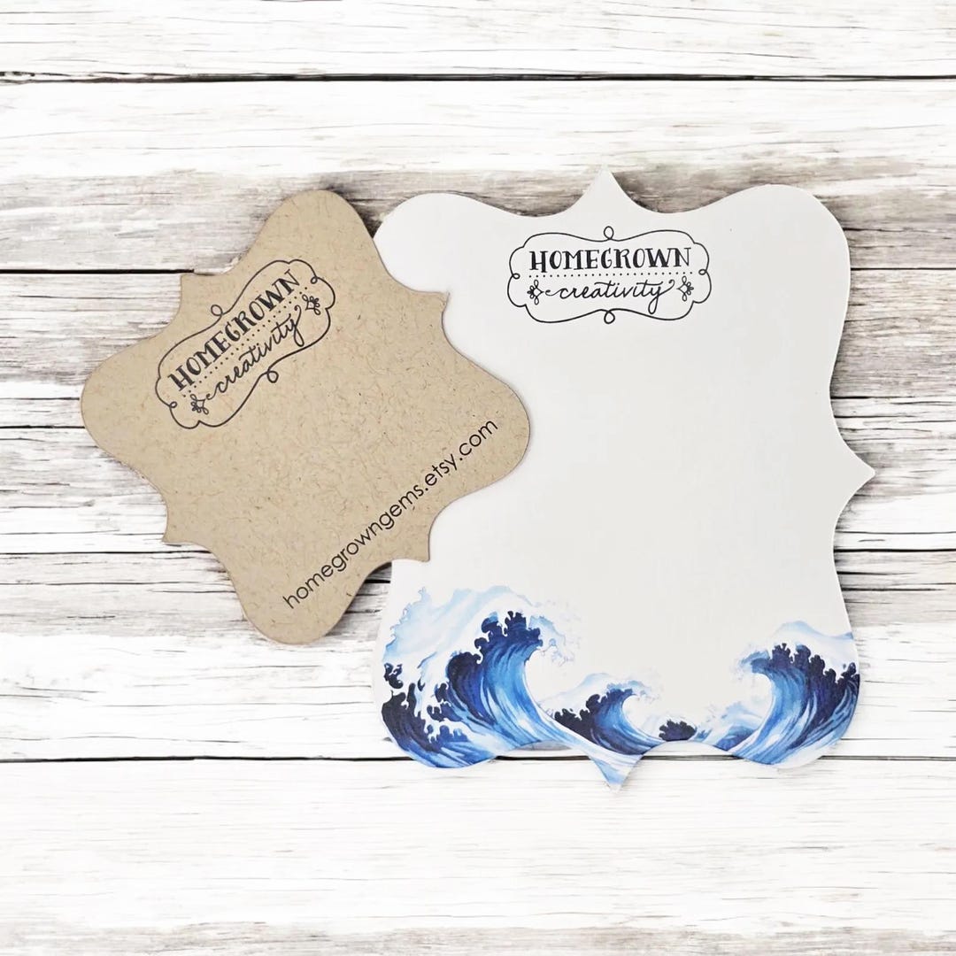 Custom Jewelry Display Backer Packaging Cards | Scalloped Sharp Edges ...