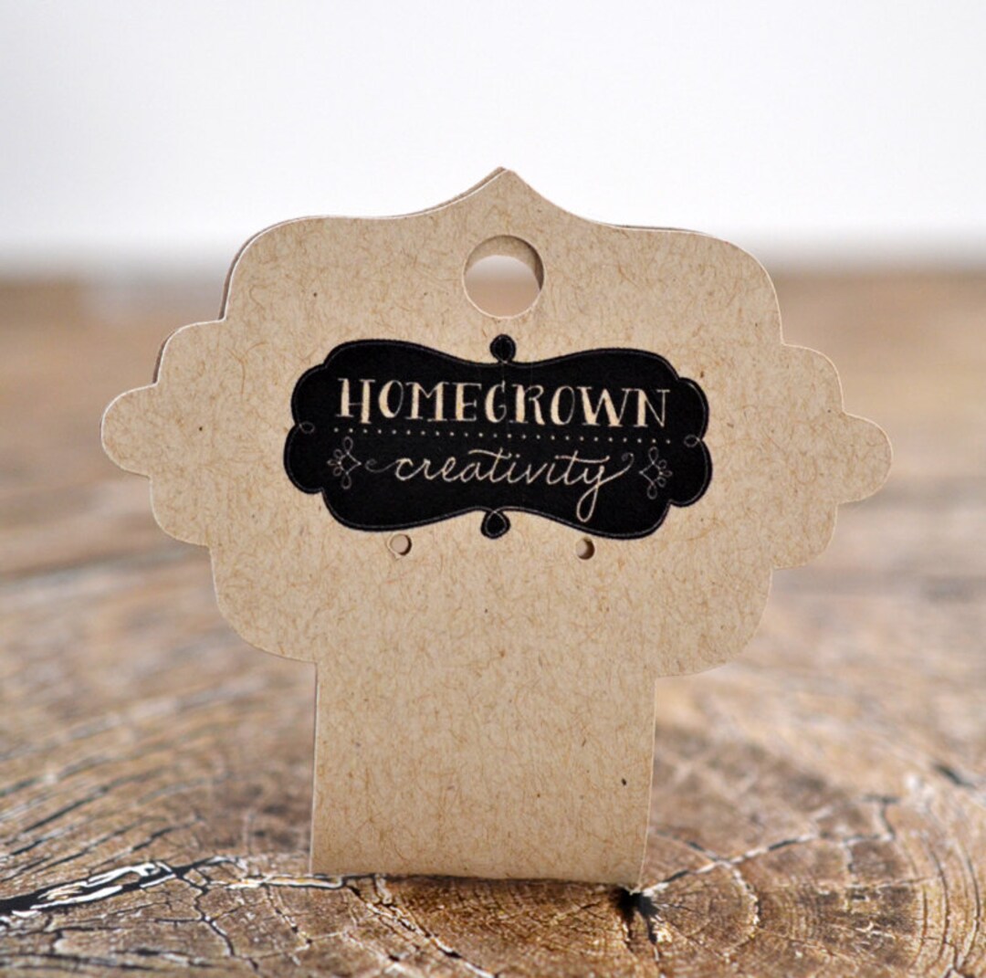 Personalized Ornate Fold Over Hanging Tags 56 TAGS Jewelry Display ...