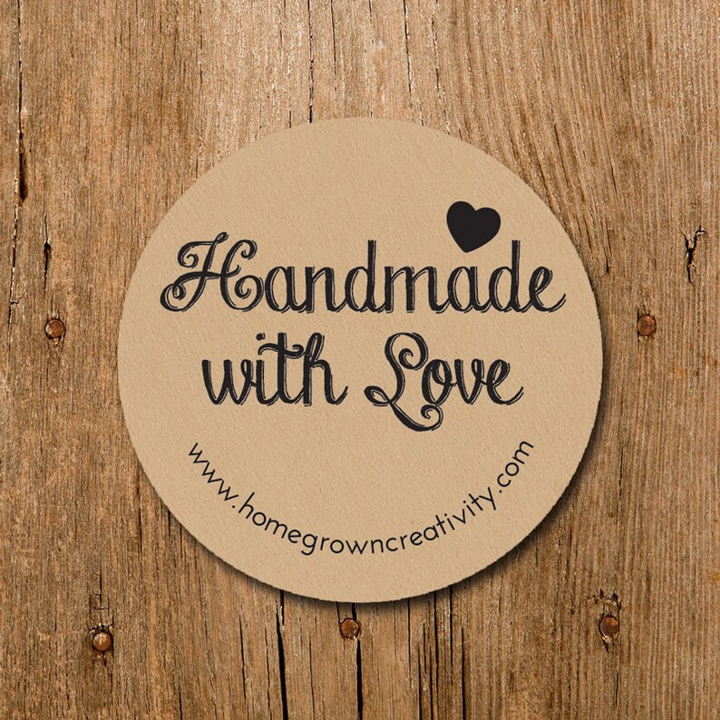 Customized Stickers Handmade with Love Custom Stickers | Etsy