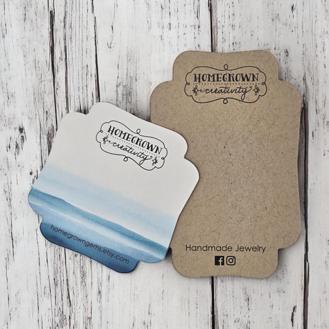 Custom Jewelry Display Cards | Unique Cut | 20 SIZES | Includes Your ...