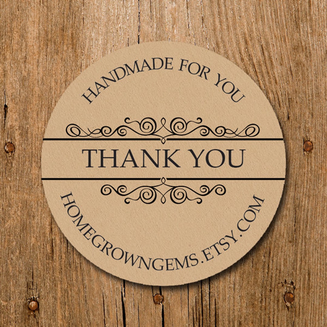 Customized Stickers - Thank You Stickers Ornate Design - Labels ...