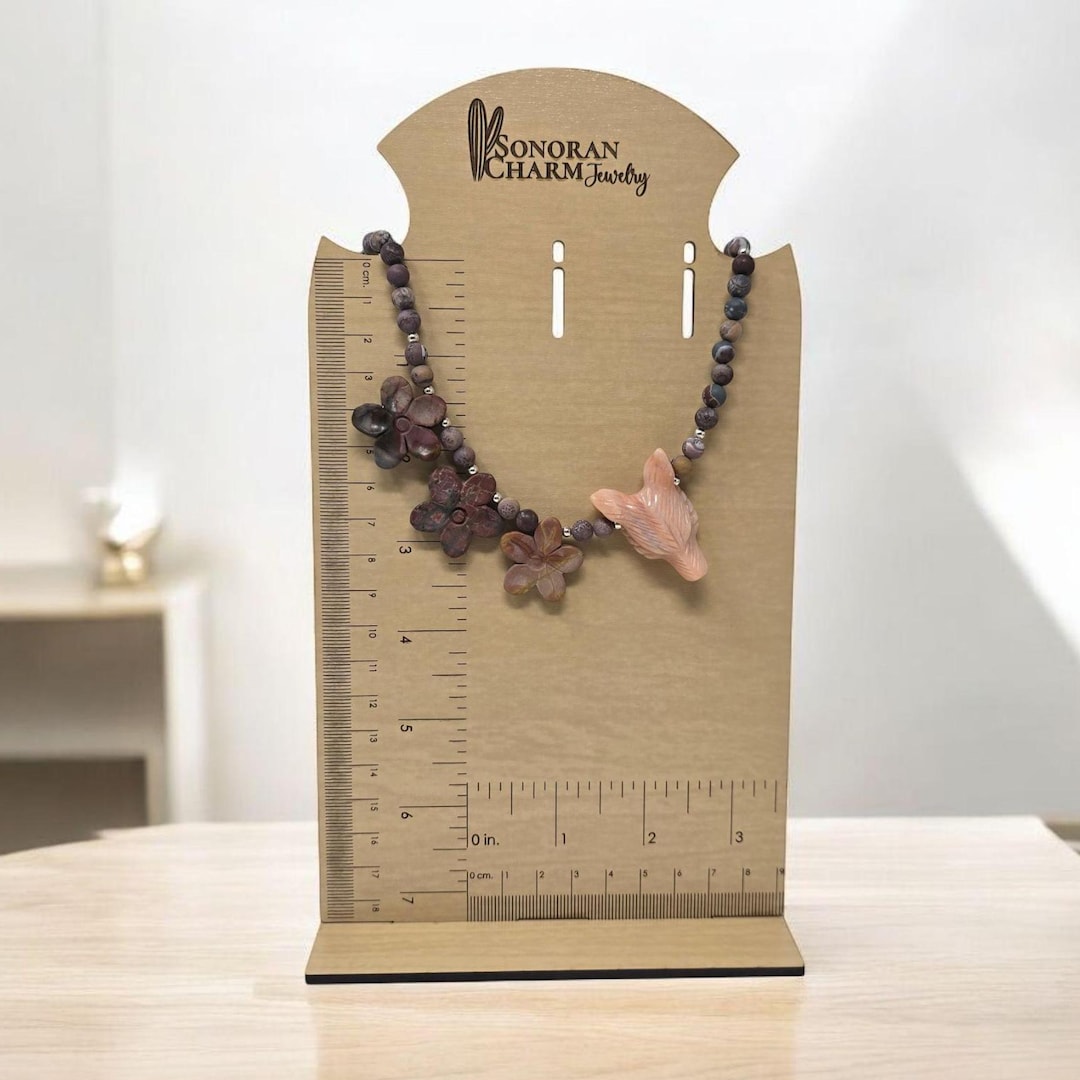 Tall Curved Top 7.5" Necklace Display Photography Prop Ruler ...