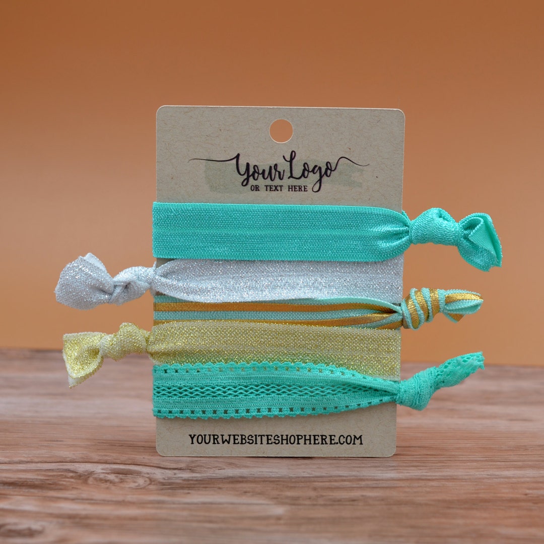 Hair Tie Display Cards for Packaging Retail | 3"x3.85" | 48 CARDS |wrap ...