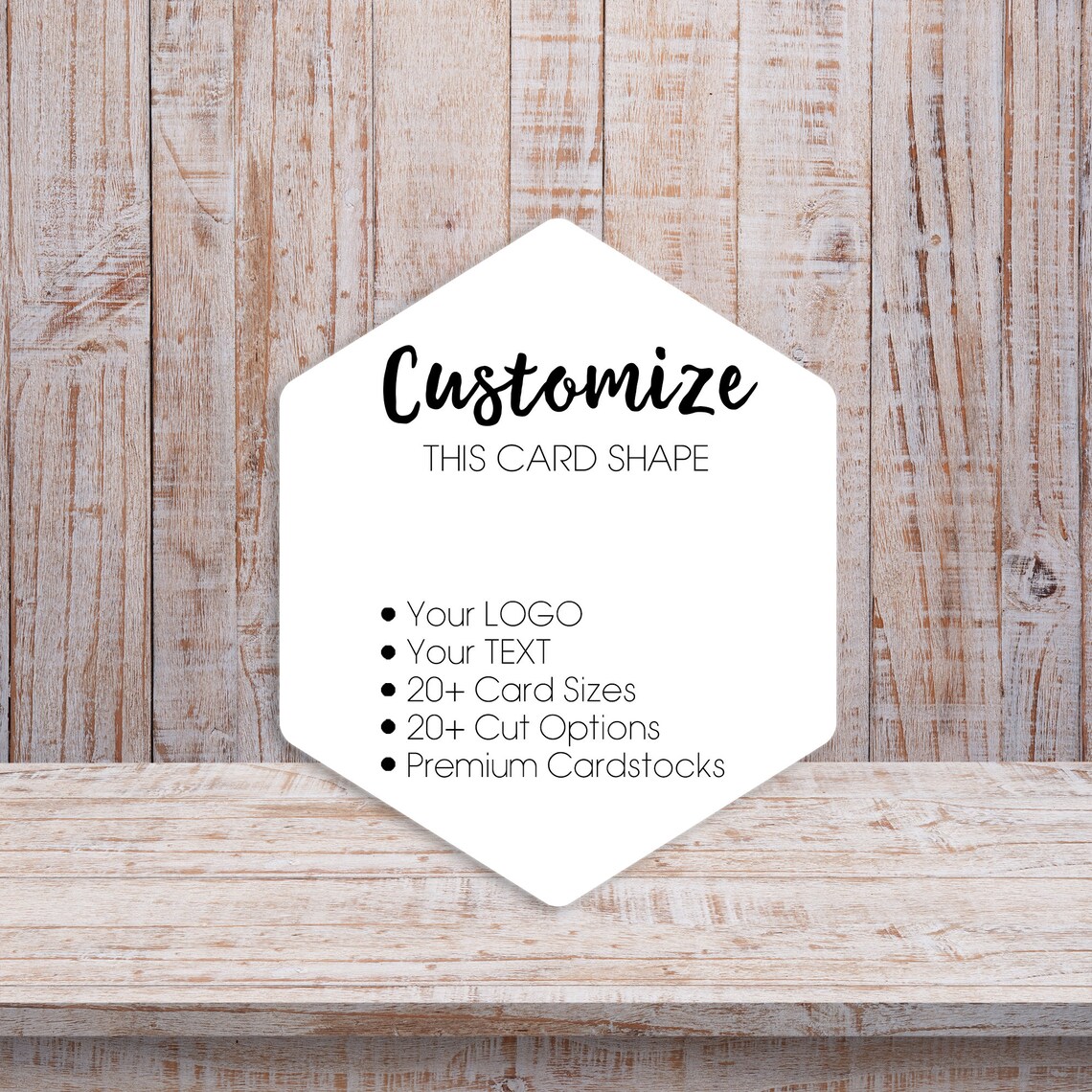 Hexagon Shape Earring Necklace Cards Jewelry Display | 20 SIZES ...