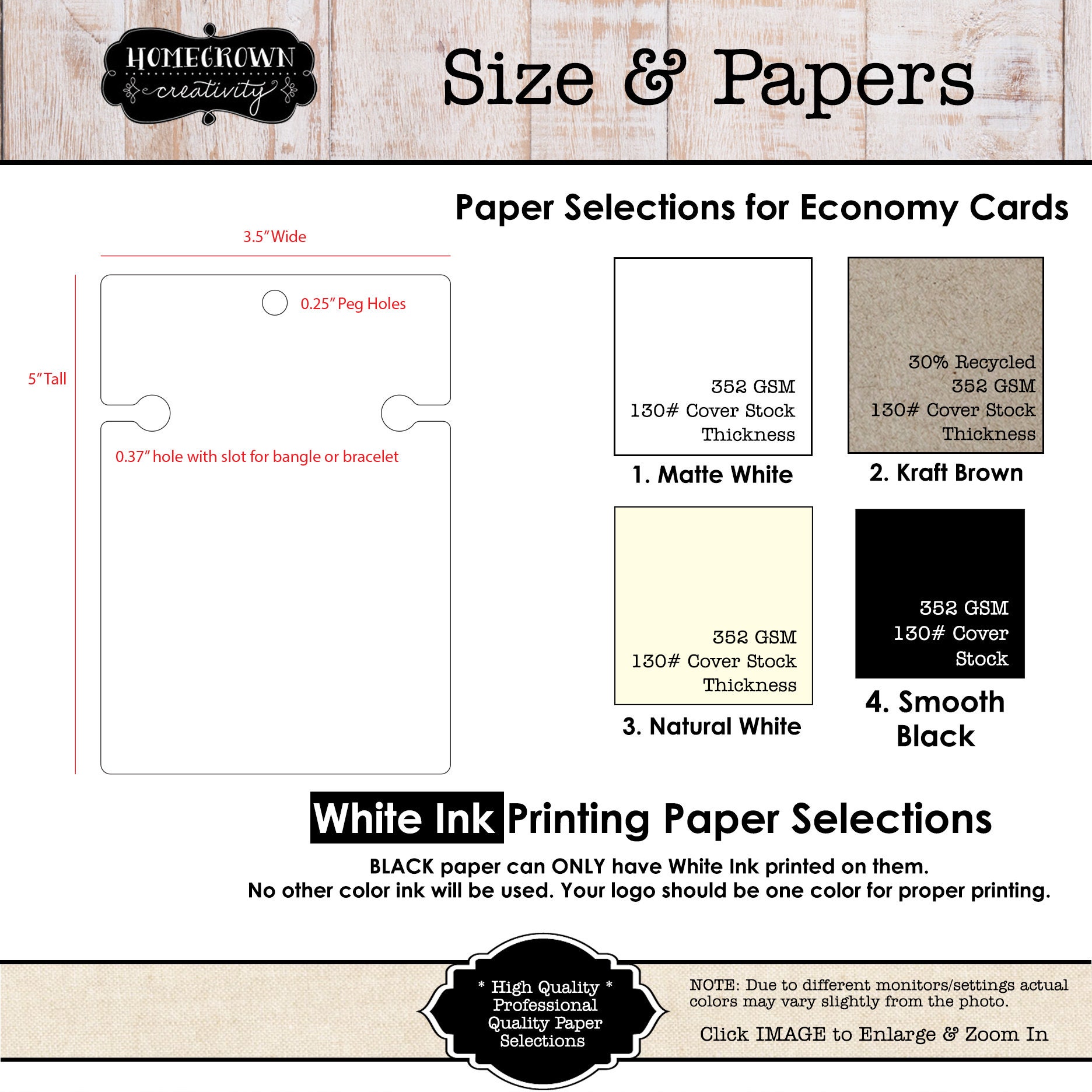 3.5x5 Bangle Bracelet Jewelry Cards Product | Etsy