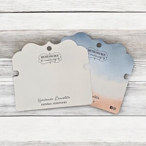 Customized 4"x3.5" Bracelet Display Backer Cards - Jewelry Display ...