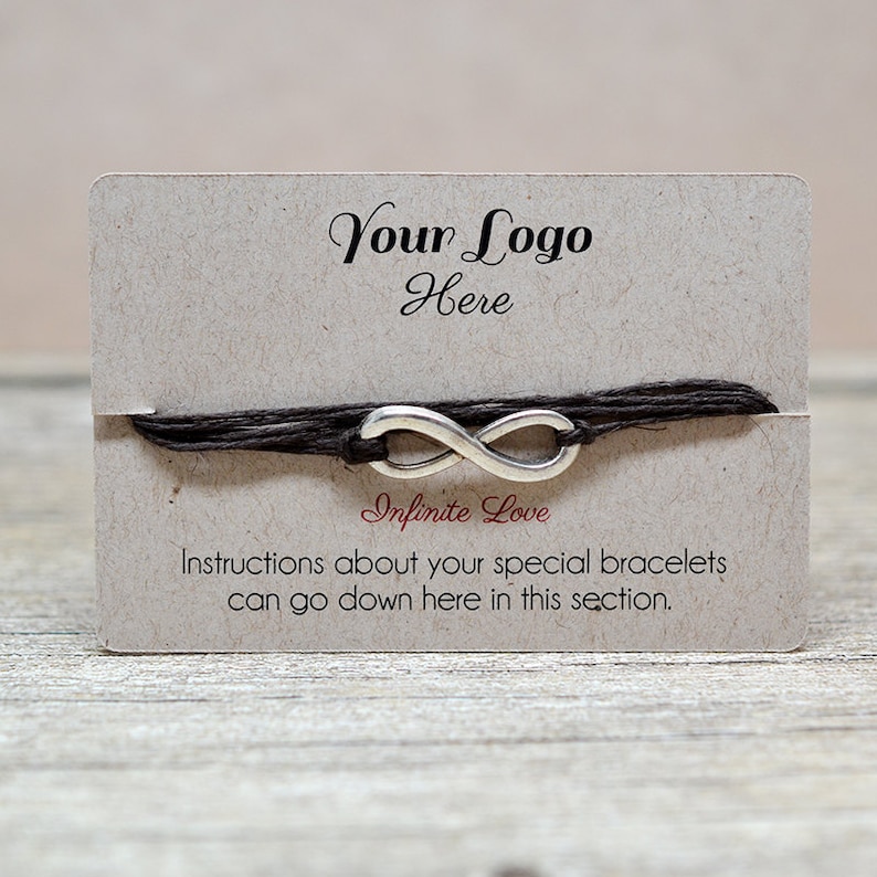 Custom Bracelet Display Cards Wish Bracelets String Thin - Etsy