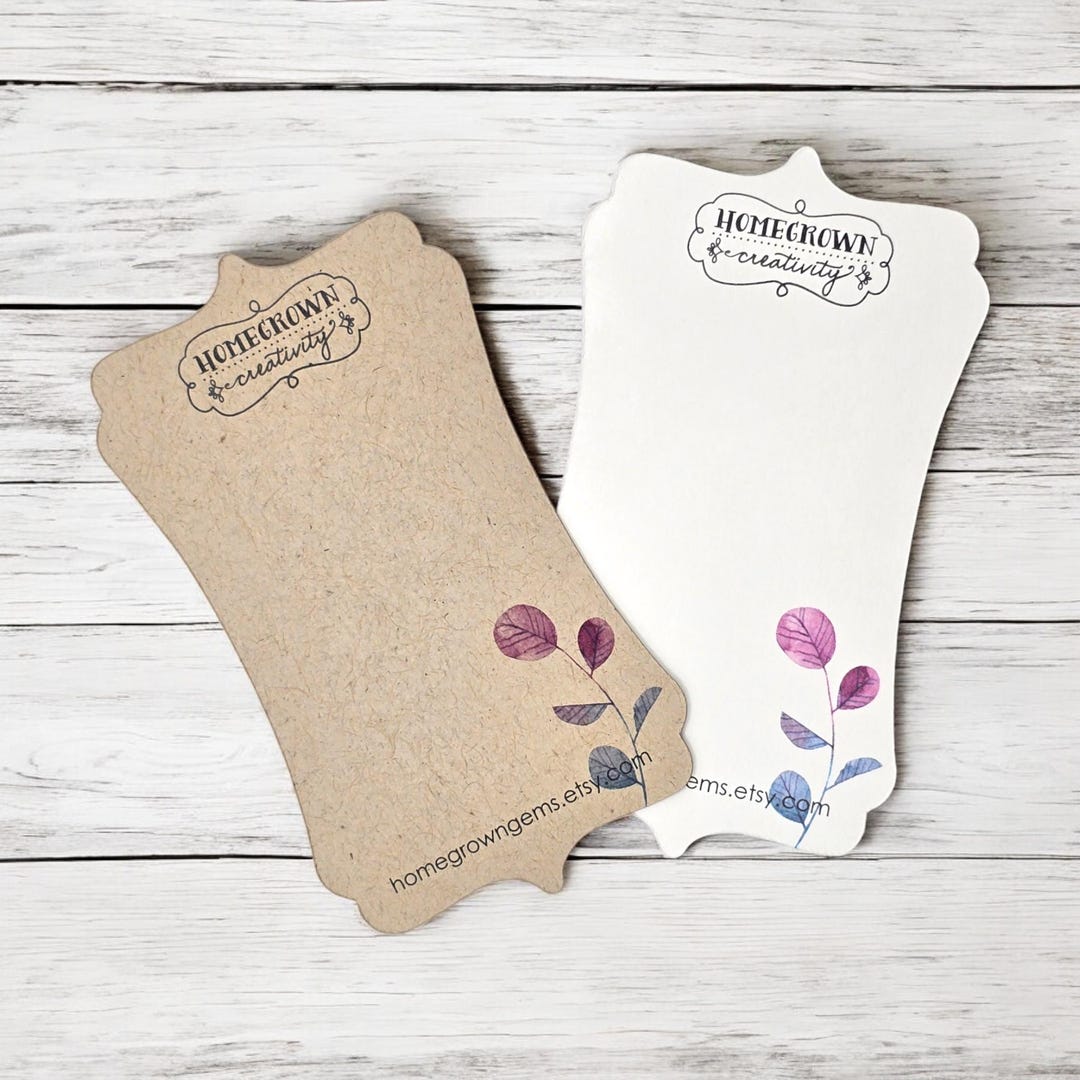 Customized Jewelry Display Cards Ornate Cut Scalloped Top | 20 SIZES ...