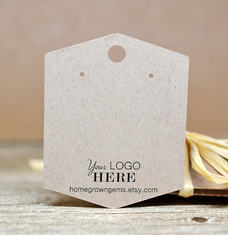 Custom Earring Display Cards With Your Logo 20 SIZES - Etsy