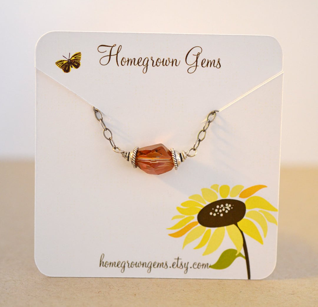 Custom Necklace Cards - Jewelry Display Tags - Packaging | DS0044 - Etsy