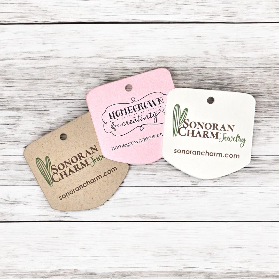 180 TAGS | 1.5"x1.5" | Curved Arch Bottom Shape Customized Small Price ...