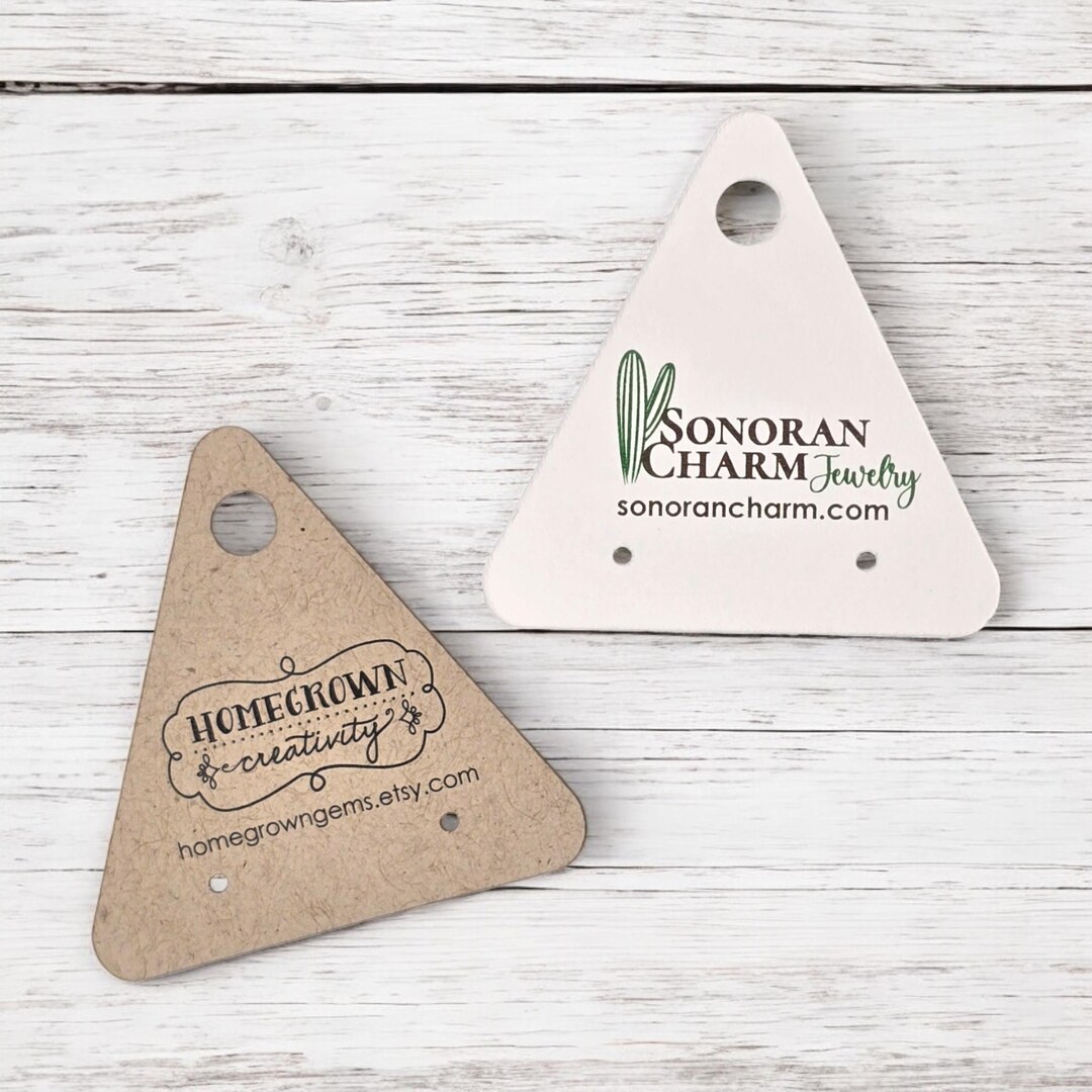 Curved Edge Triangle Display Packaging Cards Multiple Sizes | Custom ...