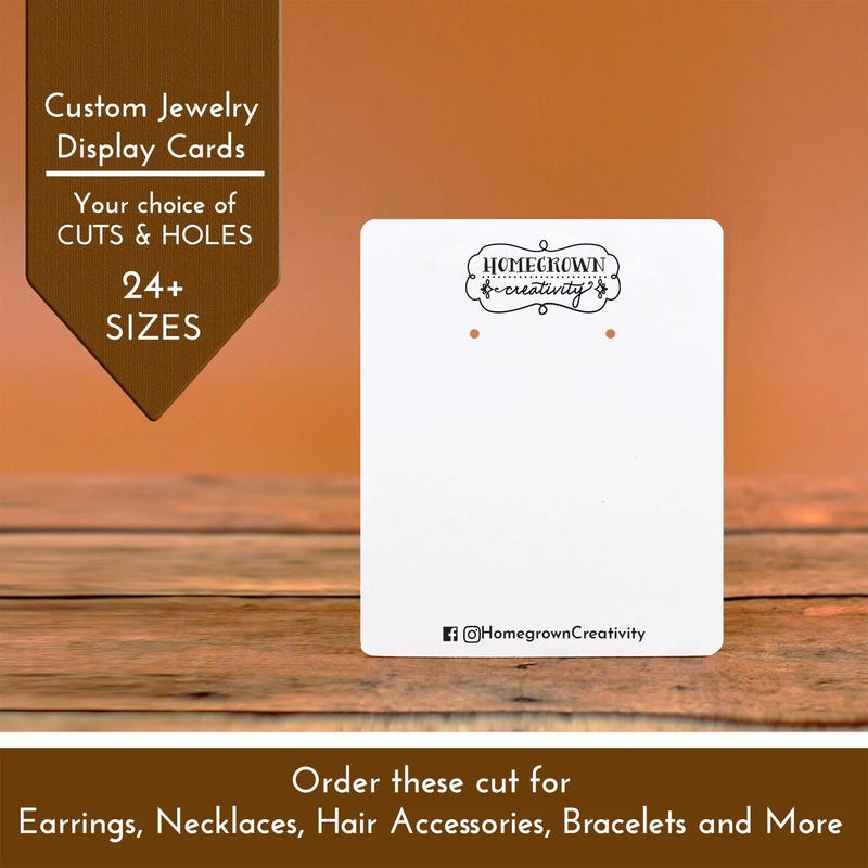 Earring Tag Display Cards - Etsy