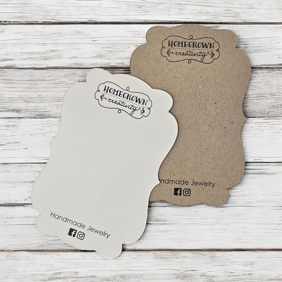 Custom Jewelry Display Backer Cards | Ornate Cut | 20 SIZES | Includes ...