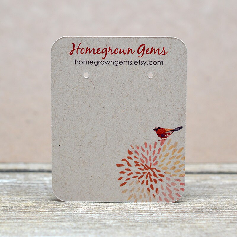 Custom Earring Cards Customized Jewelry Display Cards Colorful | Etsy