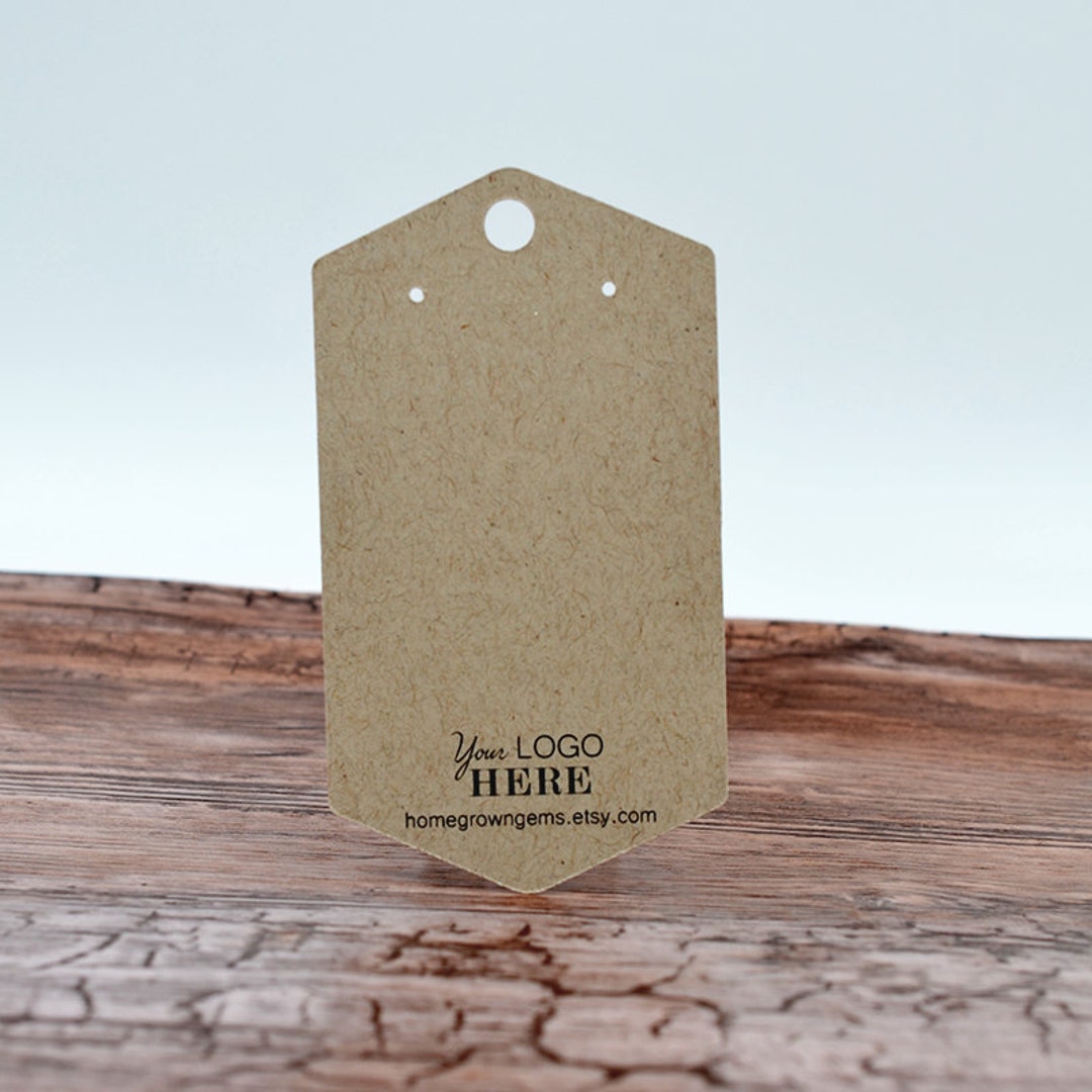 Custom Earring Display Cards With Your Logo | BT01BR - Etsy