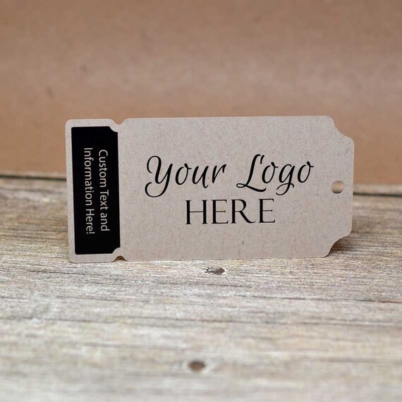 70 TAGS Ticket Cut Custom Product Hang Tags SIZE - Etsy