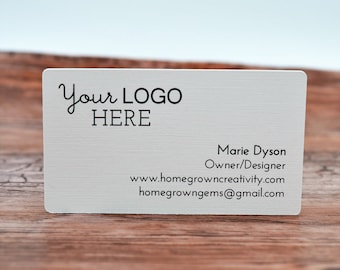 Custom Business Cards With Your Logo and Text Ornate Cut | Etsy
