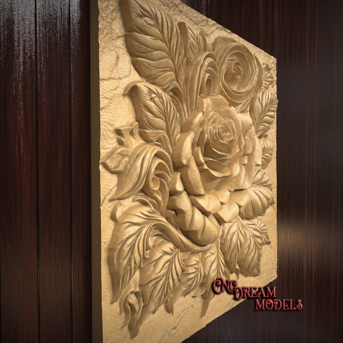 Rose | CNC Router Carving File | STL File for Cnc | Vcarve | Aspire ...