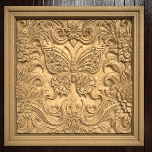 Butterfly Cnc File Stl - Etsy