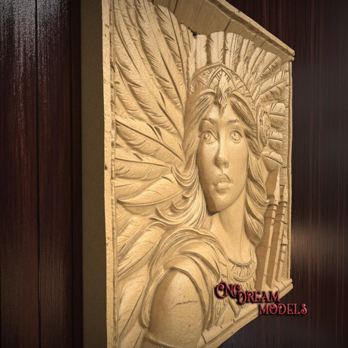 Native American Woman | CNC Router Carving File | STL File for Cnc ...