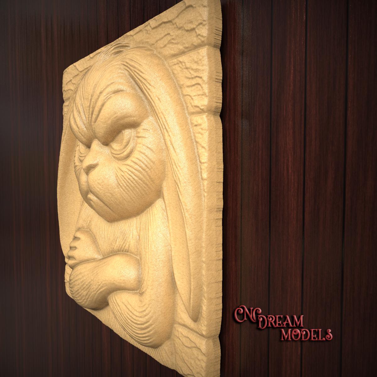 Grumpy Old Rabbit 3D Relief CNC Router Carving File | STL File for Cnc ...