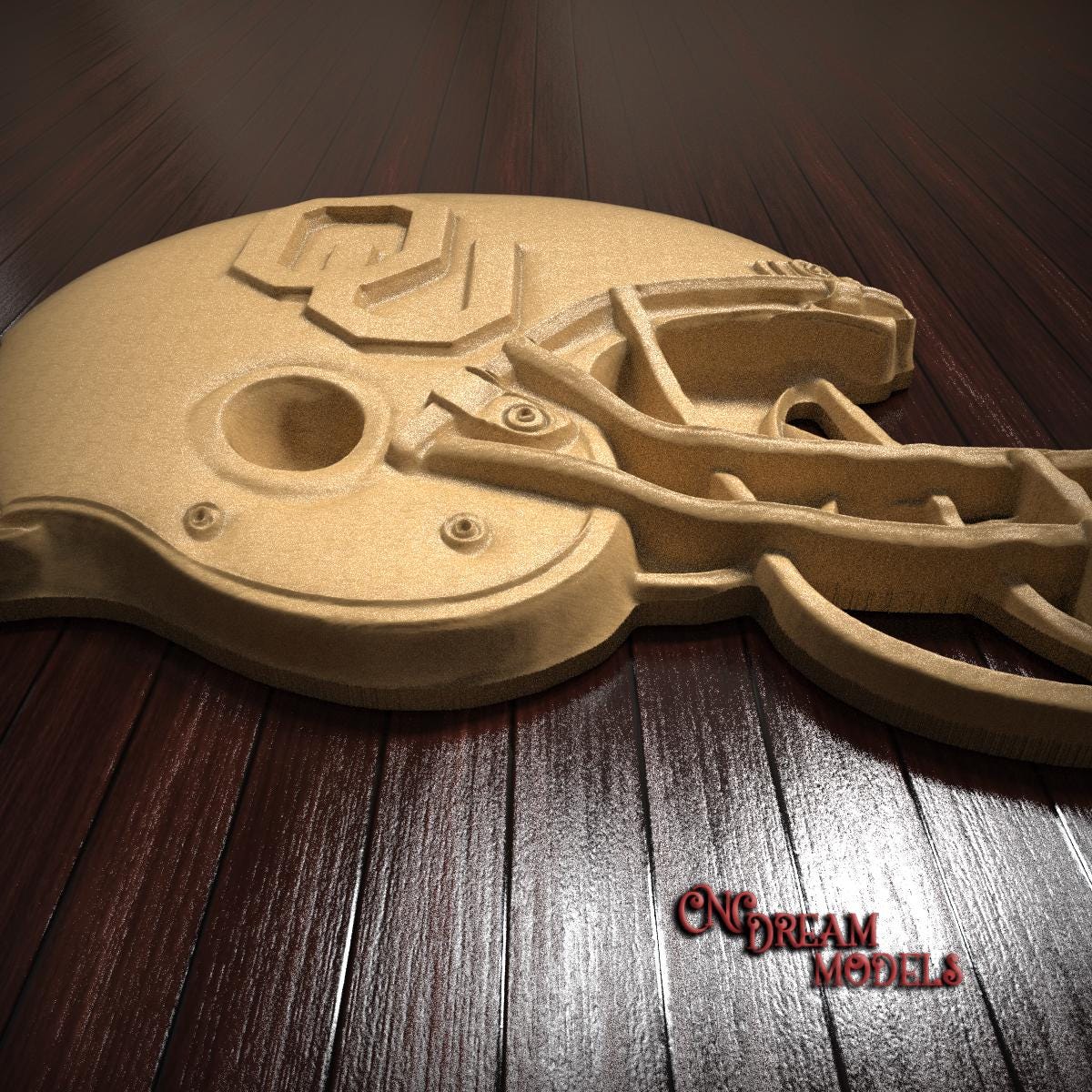 OU Football Helmet | CNC Router Carving File | STL File for Cnc | Vcarve | Aspire | Easel | File ...