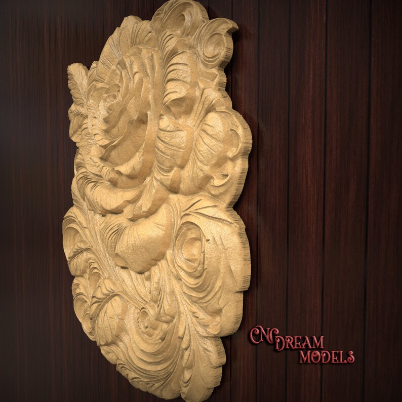 Rose CNC Router Carving File STL File for Cnc Vcarve Aspire Easel Pro ...